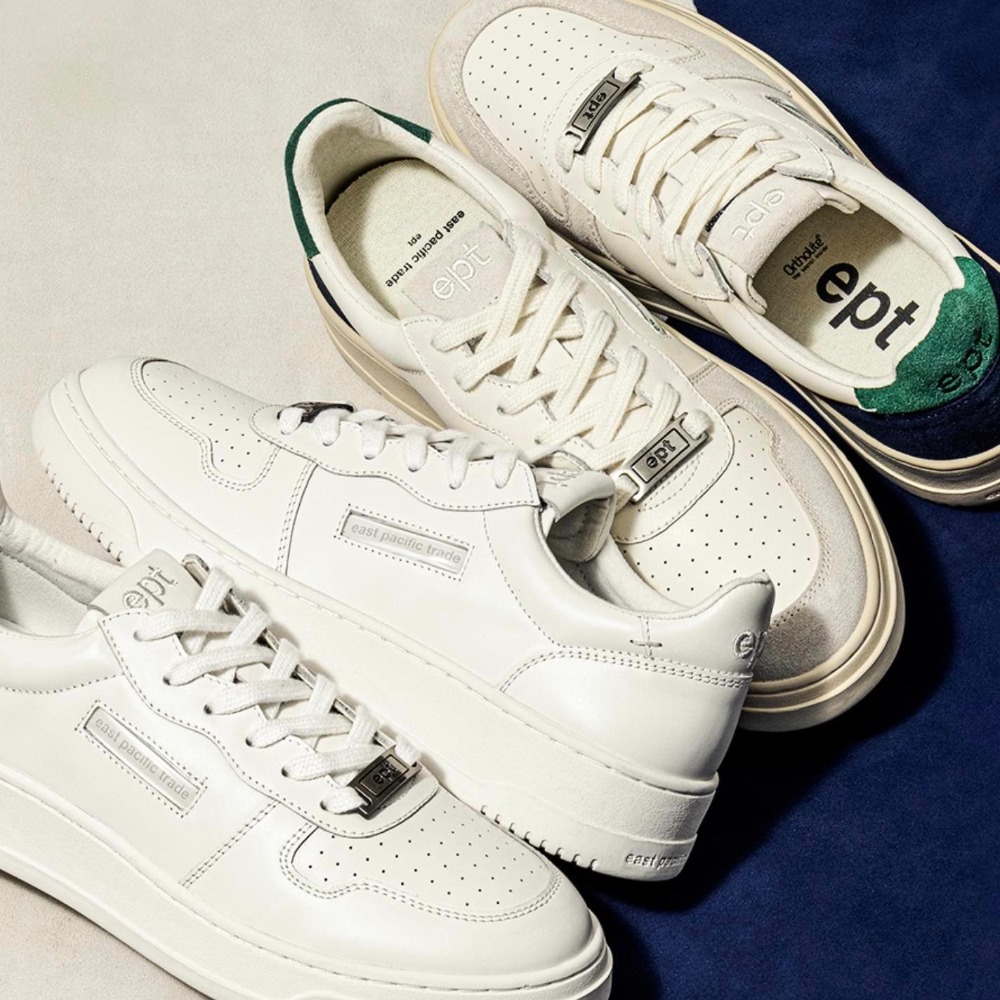 韓國 EPT 復古滑板運動鞋 全白 - tbg888