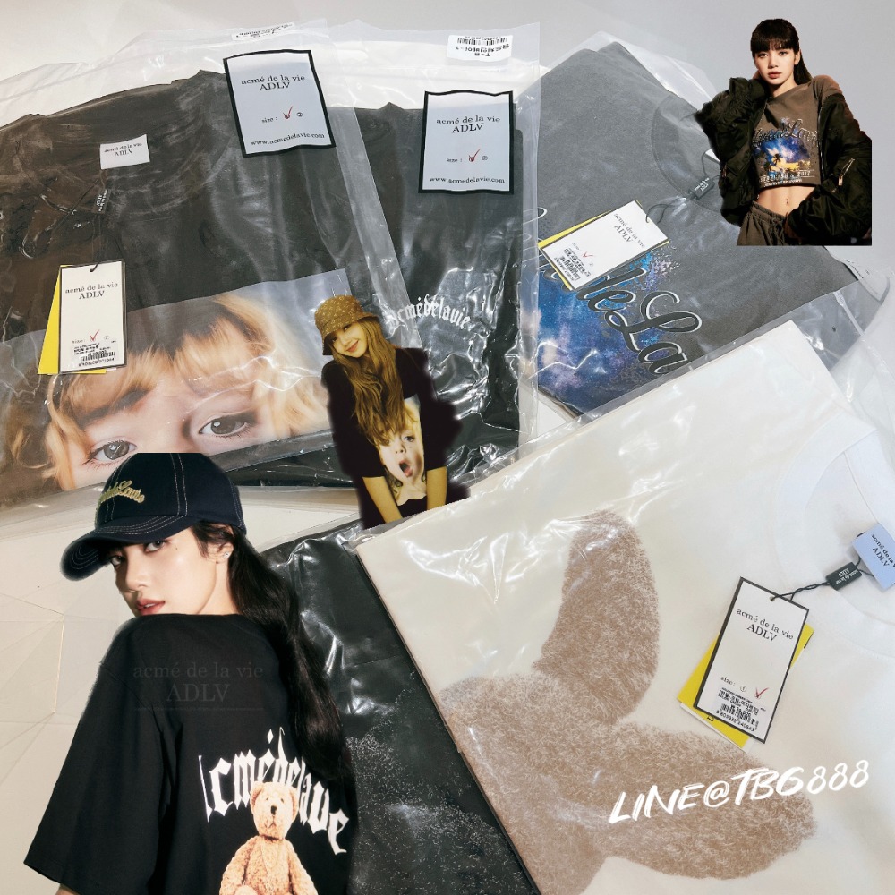 韓國 ADLV X LISA 聯名短Tee 小熊圖案 Blackpink - tbg888 - iOPEN Mall
