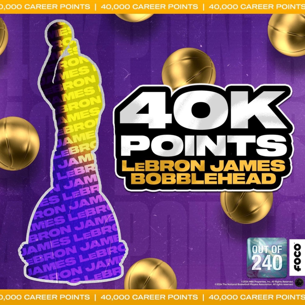 Foco x Lebron James 4萬分 紀念公仔 - Smith 球衣世界 - iOPEN Mall
