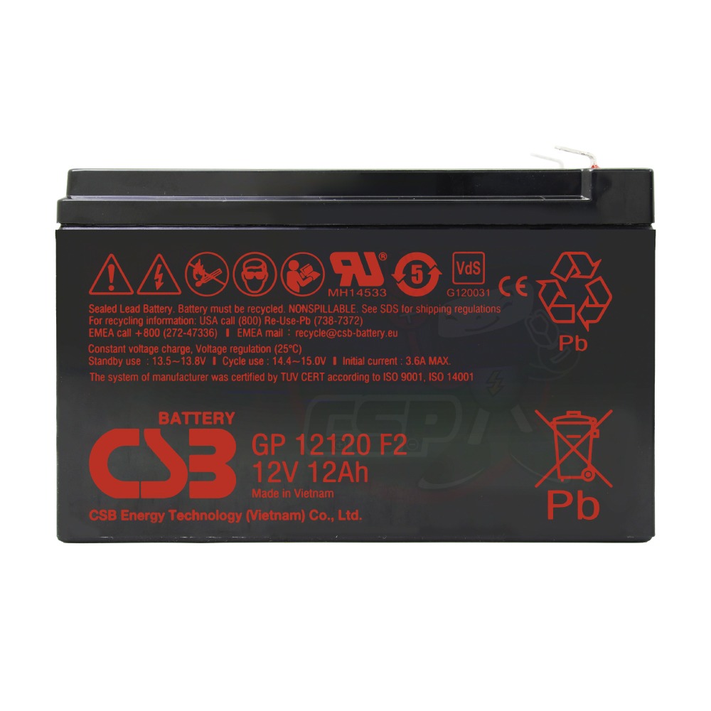 GP12120 F2 12V12Ah 不斷電系統 緊急照明 兒童電動車 高能量密度 蓄電池 APC大廠指定專用 - CSP充電器工廠/儲能 ...