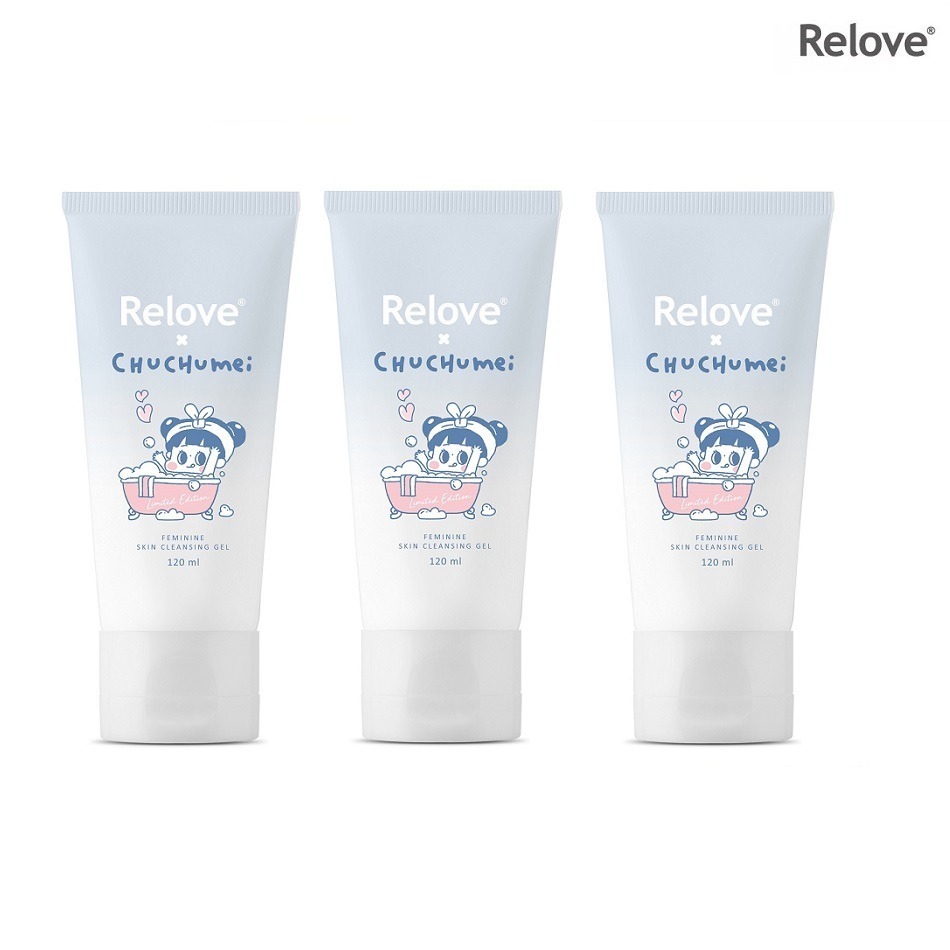 ( 三入組 ) Relove x 啾啾妹聯名 胺基酸 女性私密清潔凝露 120ml-薰衣草 白樺木 - 玩達人-MasterToy - iOPEN Mall