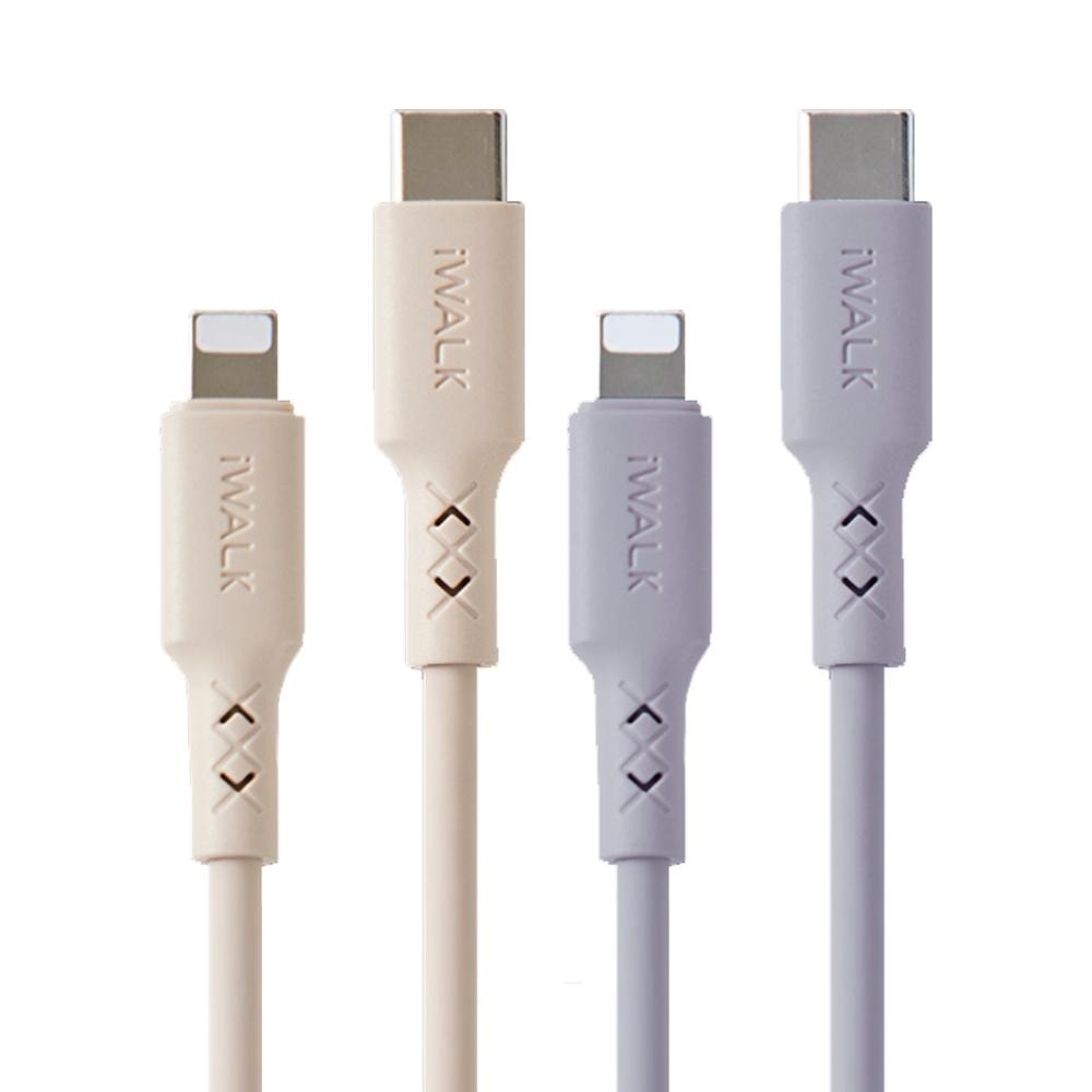 iWALK 液態矽膠 玩色 PD 20W Type-C to 平果 快充線 充電線 適用 iphone - SHOWHAN 手機週邊旗艦店 - iOPEN Mall