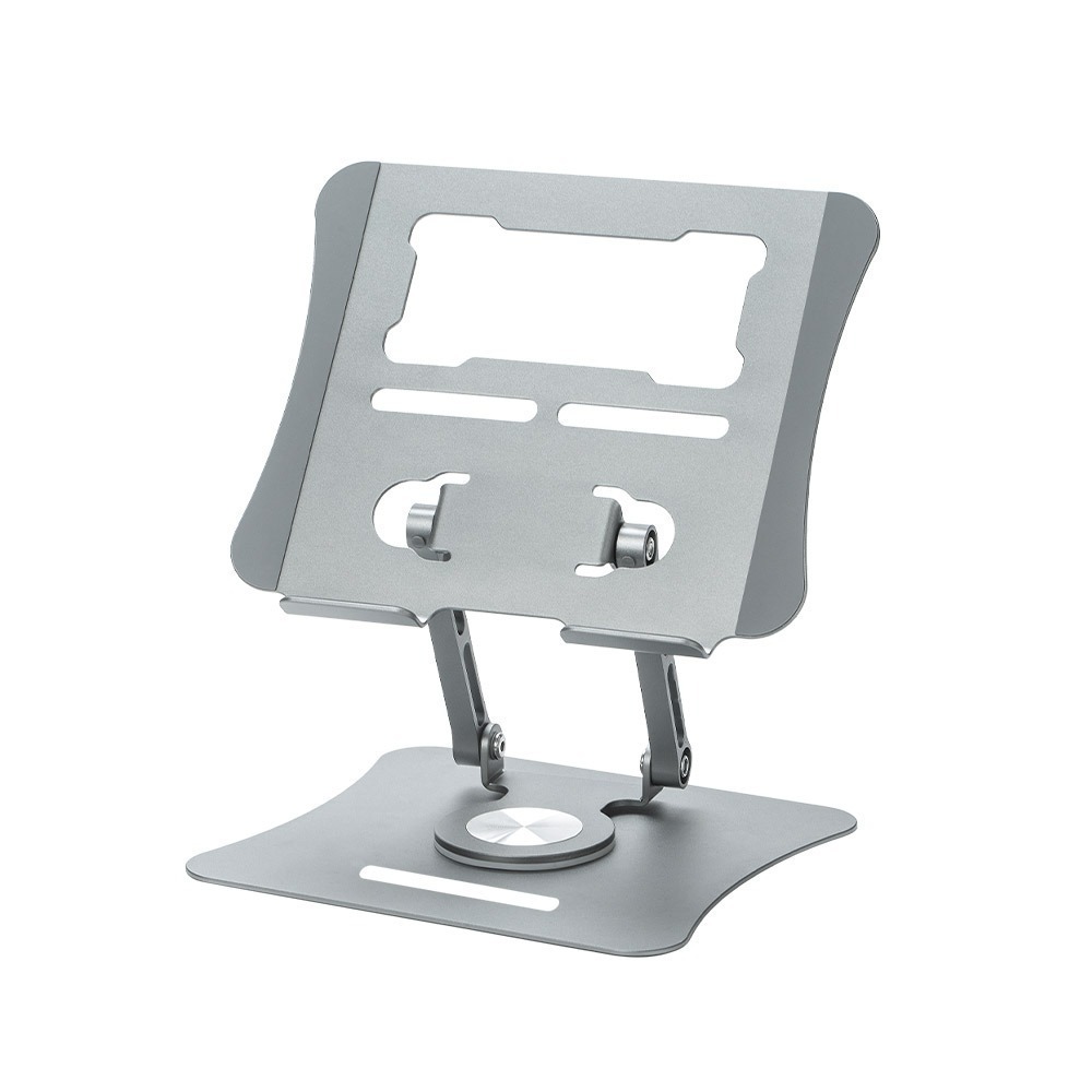 SHOWHAN 機械聲感鋁合金360°旋轉筆電支架-銀色 G69 - SHOWHAN 手機週邊旗艦店 - iOPEN Mall