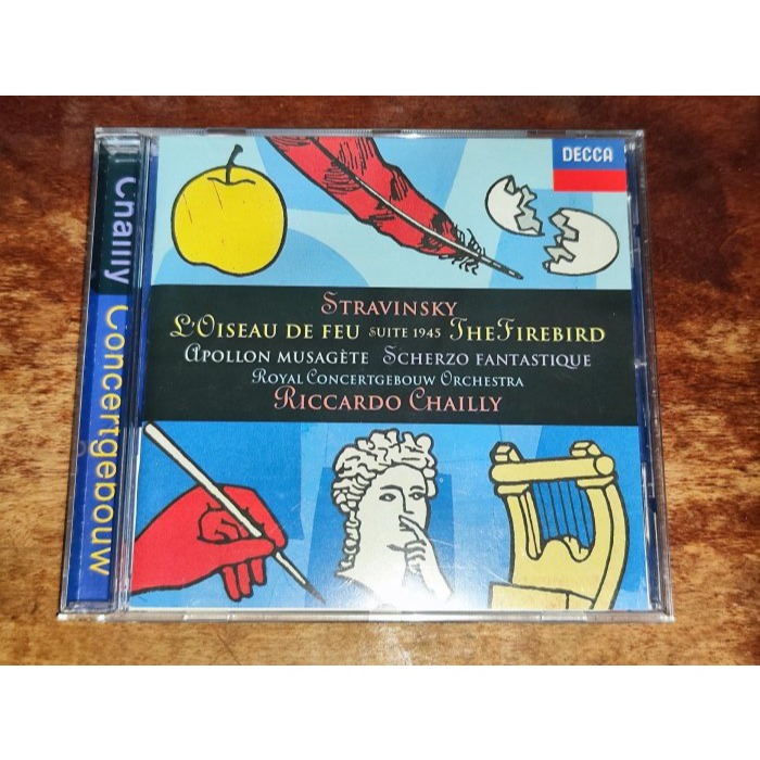 文本齋 Chailly 夏伊 Stravinsky 火鳥組曲 阿波羅 幻想詼諧曲 皇家大會堂管絃 DECCA - 文本齋 二手CD ...