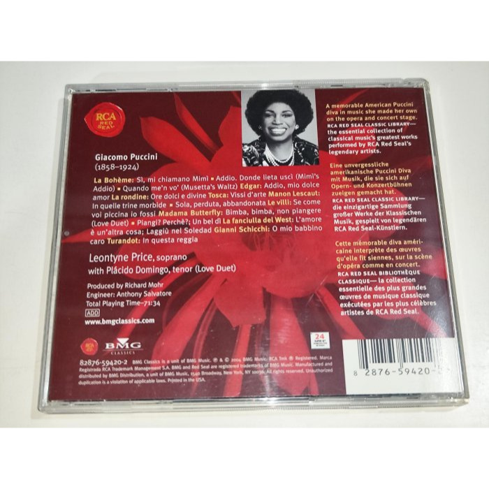 文本齋 Leontyne Price 蕾昂婷·普萊絲 Puccini 普契尼 Heroines RCA - 文本齋 二手CD - iOPEN Mall