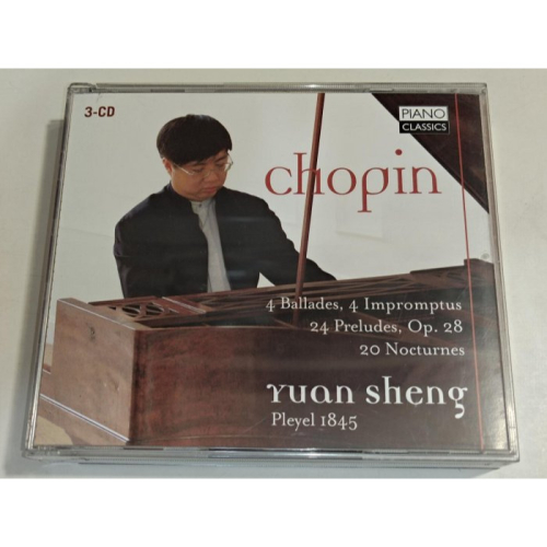 Pleyel鋼琴1845 Yuan Sheng Chopin 蕭邦 敘事曲 即興曲 前奏曲 夜曲 3CD Piano C - 文本齋 二手CD ...