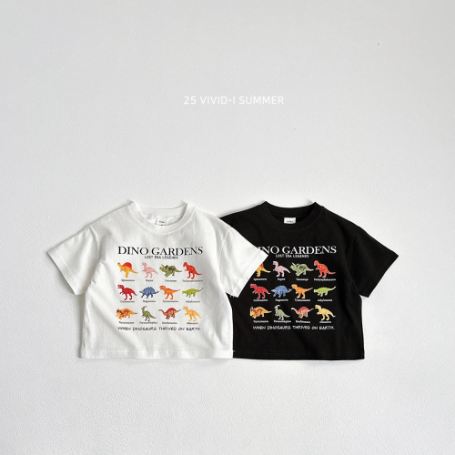 VIVID夏季恐龍圖鑑上衣 - Mini kids - iOPEN Mall