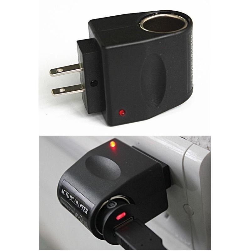 3 110V轉12V 家用插座轉車用點煙器#一個只要38元 A1751 - black - iOPEN Mall