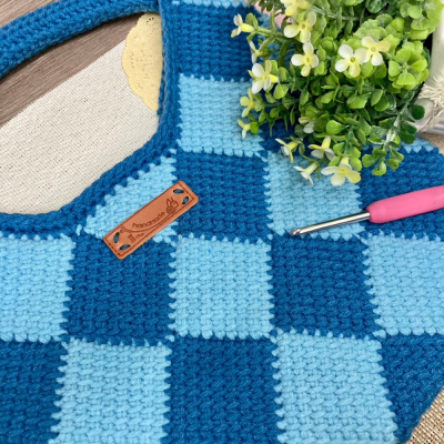 【Menisa Knitting】菱格編織手拿包 - Menisa Knitting手作編織