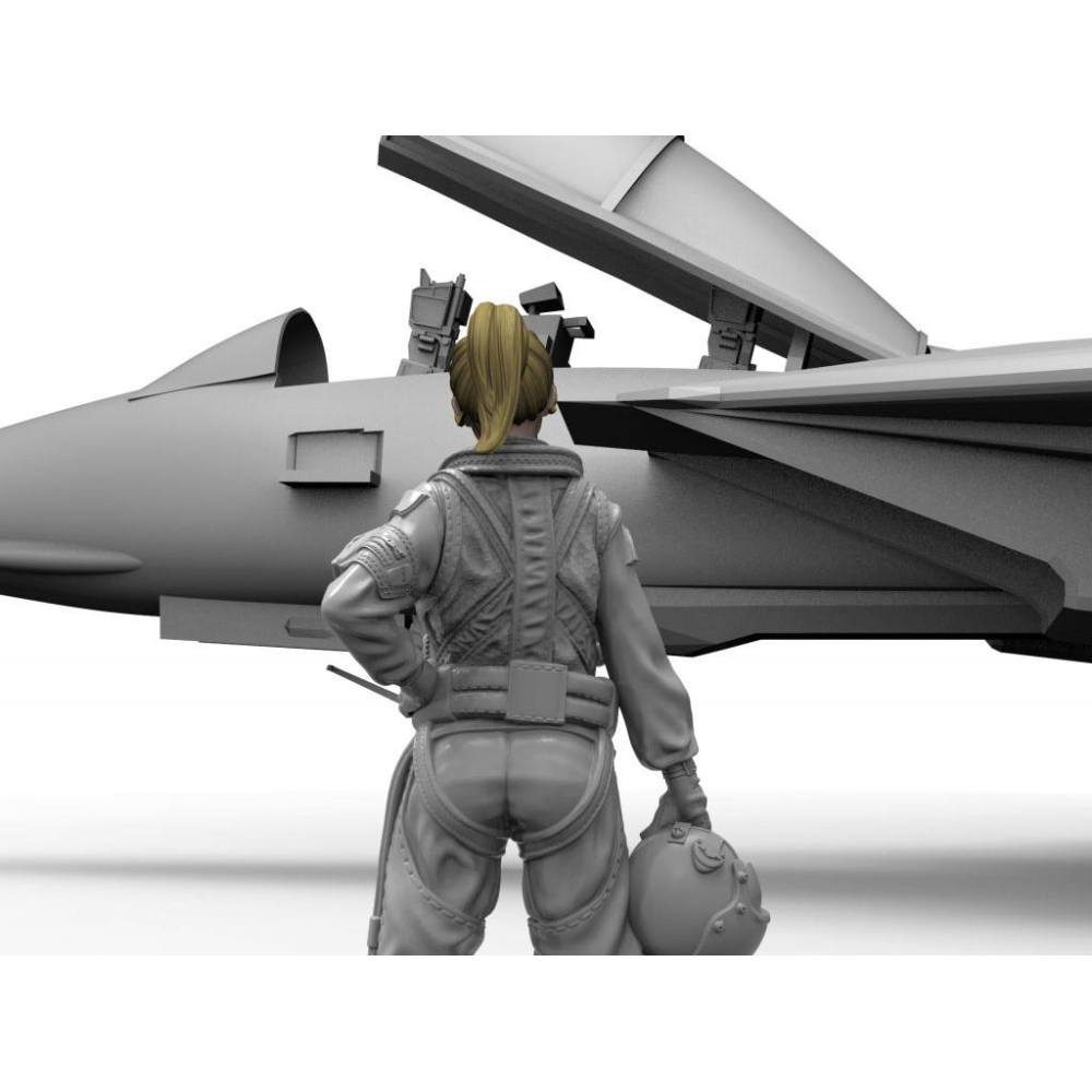 Tori Factory(ZLPLA) MF-04A 現代美軍女飛行員2入1/32 樹脂GK人形套件 - 小人物繪舘