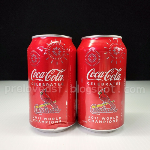 可口可樂 聖路易紅雀 2011 世界大賽冠軍 紀念可樂罐 不死鳥 絕版〈清空間放山雞〉 - 清空間放山雞