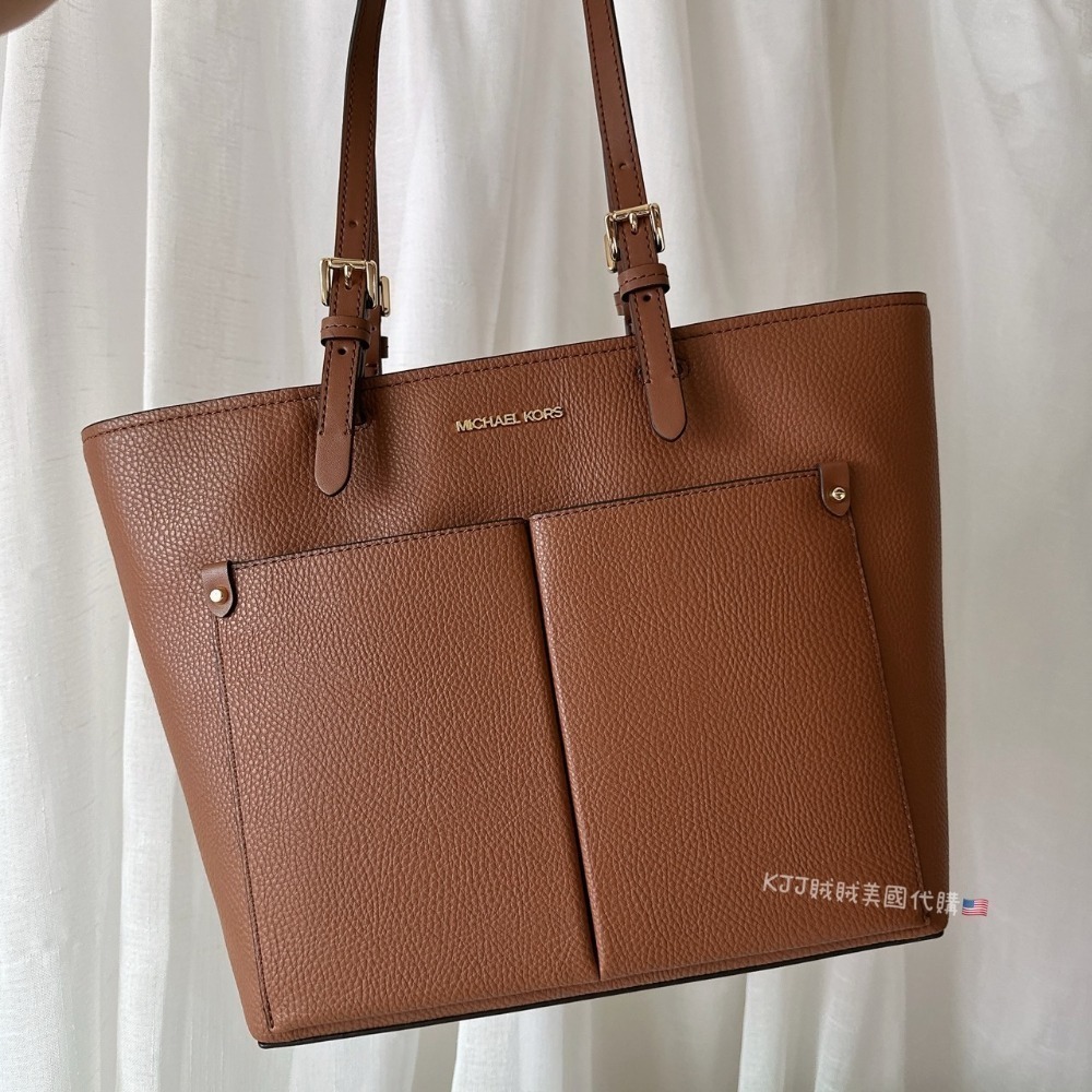 【MICHAEL KORS】MK JET SET 荔枝紋 前雙口袋 托特包 手提 肩背 包包 - KJJ賊賊美國代購 - iOPEN Mall