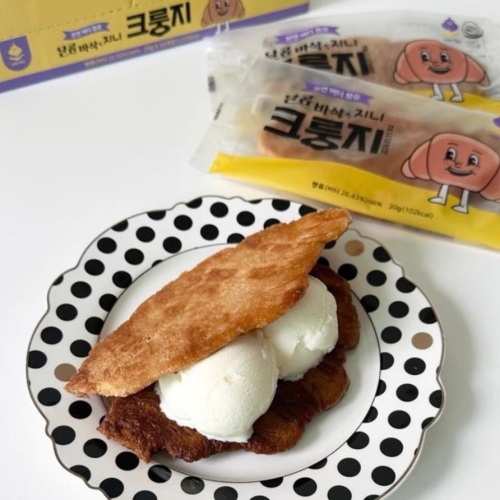 韓國 GINI F&S 香酥甜脆扁可頌牛角麵包 10入/盒 - Lulume ｜日韓歐美代購 - iOPEN Mall