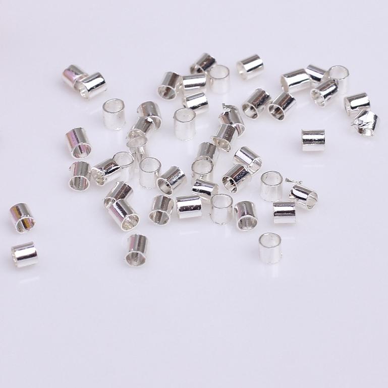 宏雲Hongyun-HC-【 100pcs/包】 14k包金保色定位管 鋼絲繩固定夾扁扣 diy飾品手鏈項鏈串珠收尾 - 宏雲水晶珠寶 - iOPEN Mall