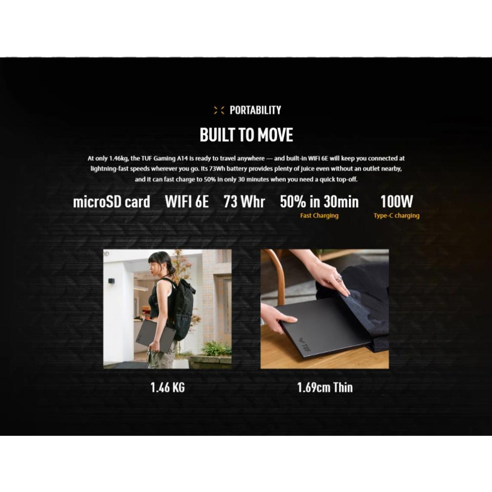 【升級】ASUS華碩 TUF Gaming A14 (2024) FA401UU 14吋 電競筆電 R7／4050 - 光華商場 3C專賣店 - iOPEN Mall