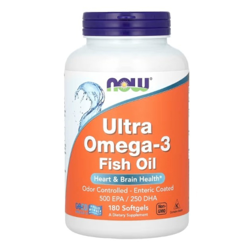 美國代購 Now Food Ultra 魚油 Omega-3 OMEGA3 500 EPA 250 DHA 180顆 - 喵藍iherb代購 ...