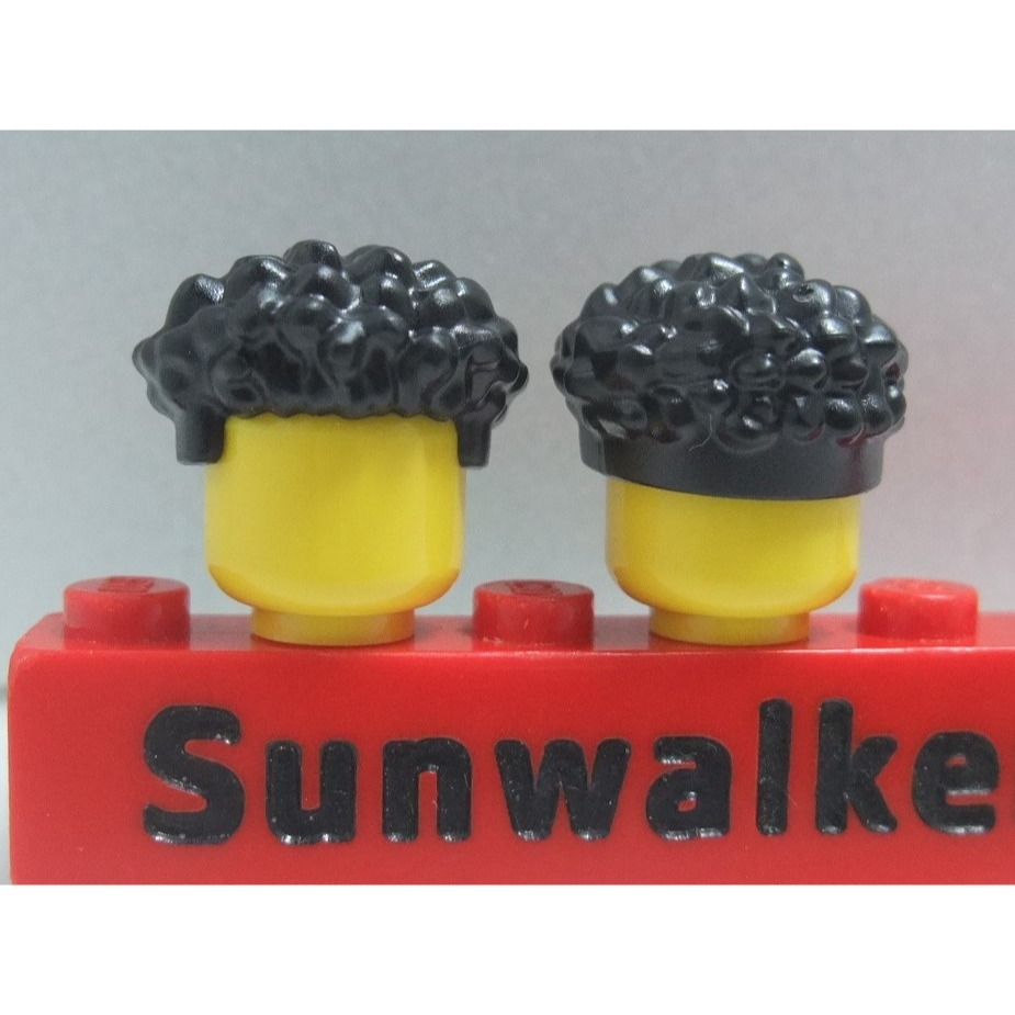 【積木2010】樂高 LEGO 黑色 燙捲 頭髮 /人偶 頭髮 80682 (H-01) - 積木2010 / sunwalker2010 ...