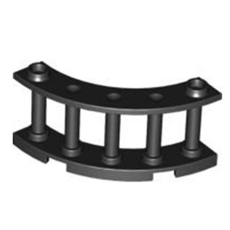 正版LEGO 零件O3 柵欄 4X4X2 圓弧 護欄 欄杆 圍欄 黑色30056 - 樂高人偶小舖 - iOPEN Mall