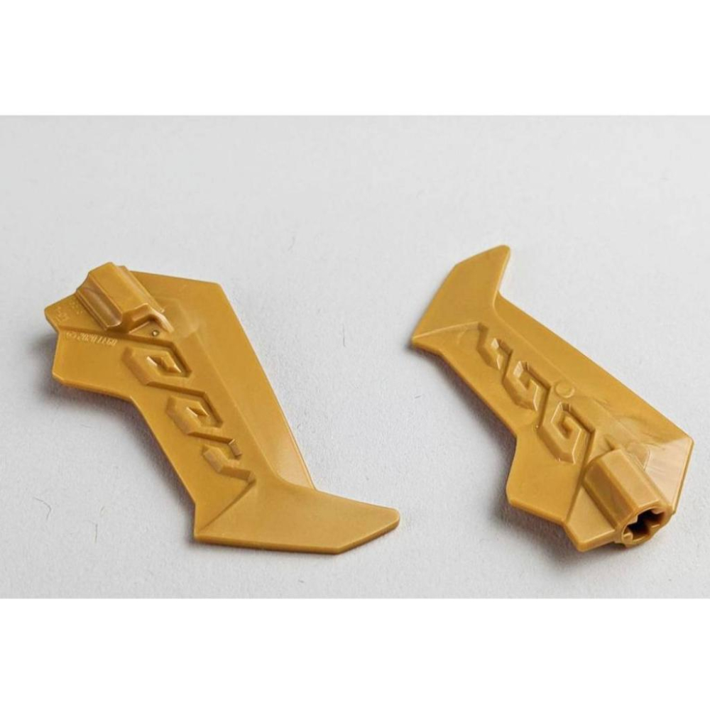 正版LEGO 零件I 幻影忍者 76919 Blade Jagged MOC 珍珠金 帶十字孔 單個價錢 - 樂高人偶小舖 - iOPEN Mall