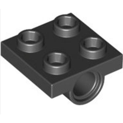 正版樂高LEGO 零件 黑 2X2 薄板雙面附圓孔 輪軸 281726 - 樂高人偶小舖 - iOPEN Mall