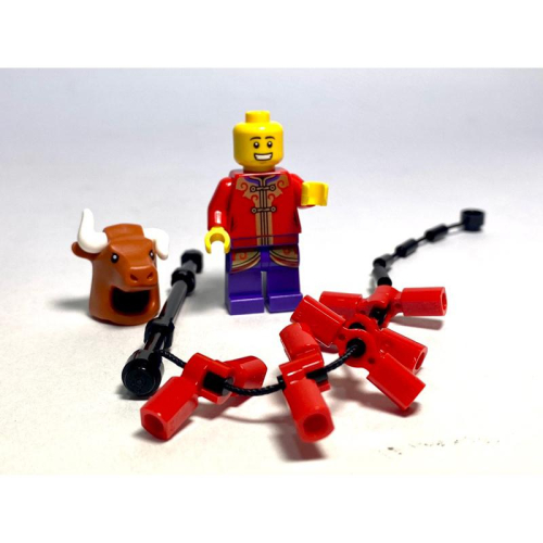 正版樂高LEGO 特殊人偶C104、新年 配件、炮竹（限量）單隻售價 - 樂高人偶小舖
