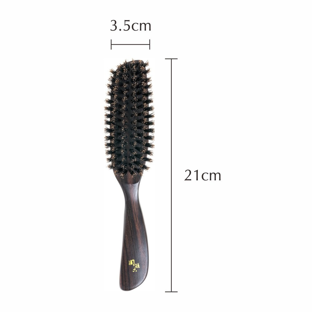 日本貝印 KAI - 關孫六曲線柄檀木豬毛髮梳 (L) HC-3545 - 天狐購物 - iOPEN Mall