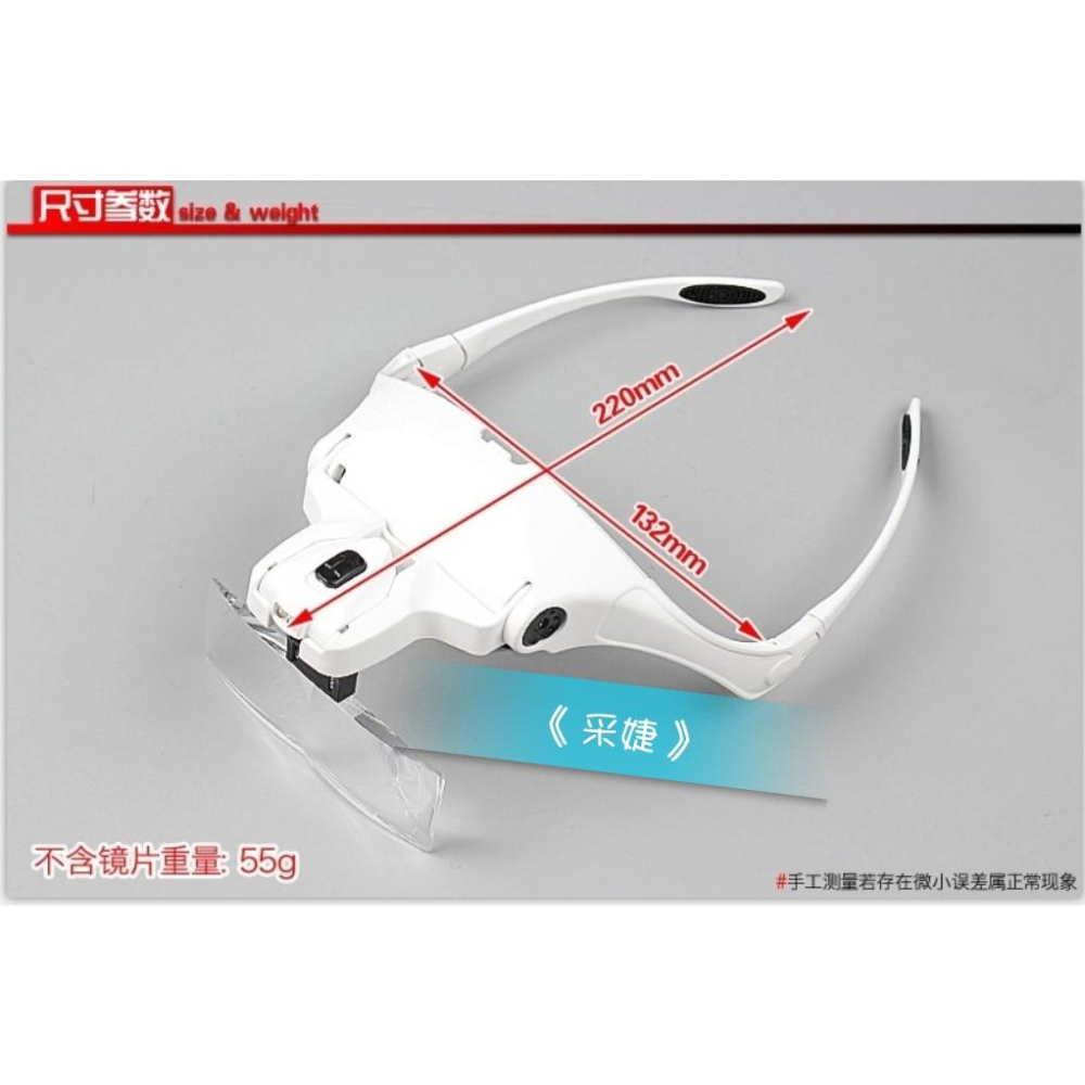 【采婕美學】放大鏡 LED燈放大鏡(眼鏡式/頭戴式二用)五款倍數 可替換鏡片 檢測 珠寶鑑定 嫁接睫毛 嫁接材料 - 采婕美學 - iOPEN ...