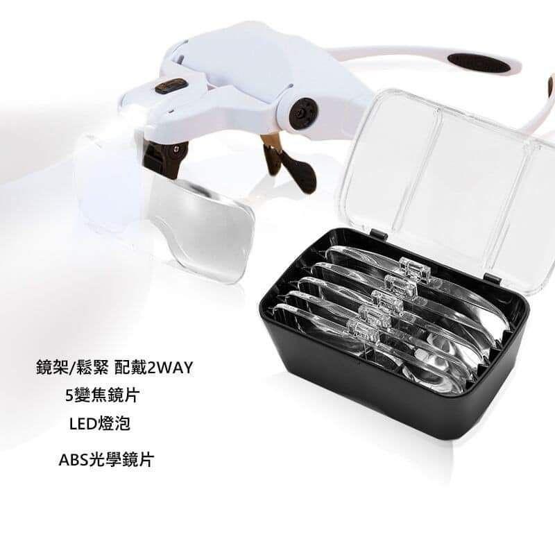 【采婕美學】放大鏡 LED燈放大鏡(眼鏡式/頭戴式二用)五款倍數 可替換鏡片 檢測 珠寶鑑定 嫁接睫毛 嫁接材料 - 采婕美學 - iOPEN ...