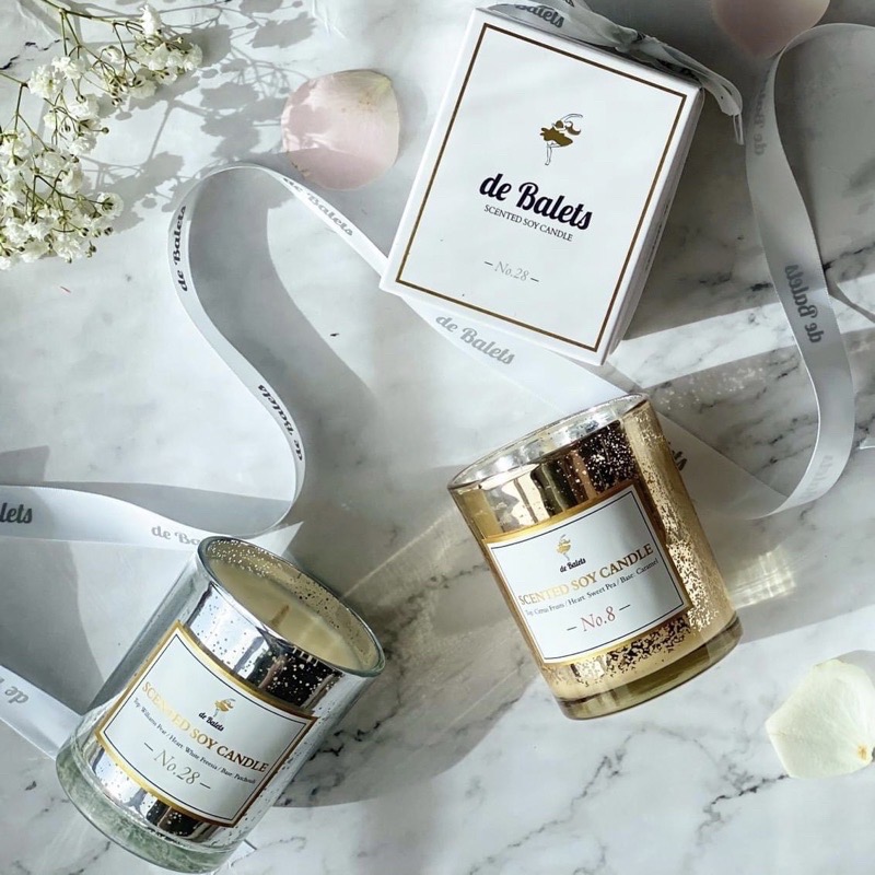 🍭現貨+發票｜de Balets 小巴黎 輕奢感流金香氛蠟燭禮盒 - 小金杯 小粉杯 小銀杯 175g 小巴黎蠟燭 - Le’mufie樂沐菲｜香氛洗沐選品 - iOPEN Mall