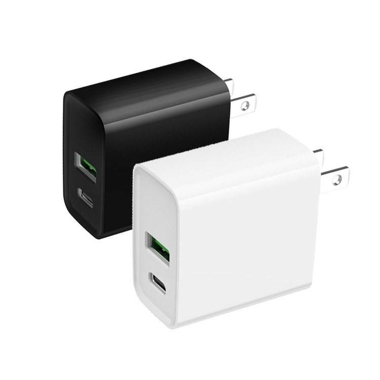 20W 充電器 Type-C USB 雙孔 快充頭 PD充電頭 旅充頭 QC3.0 PD BSMI認證 快充充電器 - 艾樂芬 - iOPEN Mall