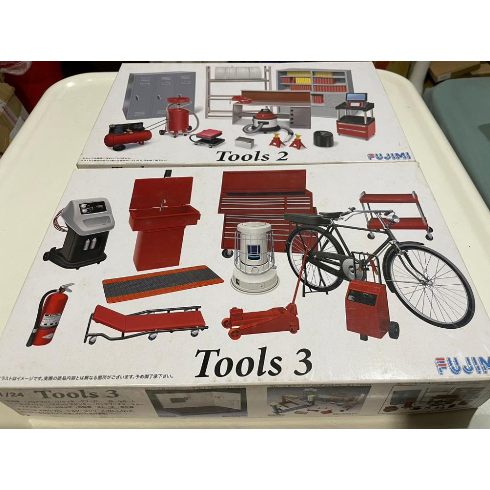 [山姆玩具城]Fujimi Garage & Tool Series 1/24 Tools No.2&No.3 塑料模型 - samchen