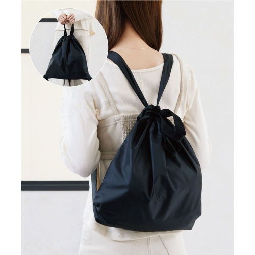 【寶評】1110日本限時連線 日本3coins 2way 折疊背包 購物袋 摺疊購物袋 - 寶評生活好物 - iOPEN Mall