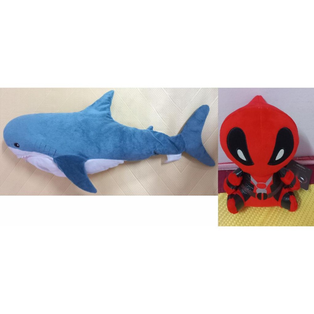 正牌宜家IKEA 鯊魚抱枕公仔 - BLÅHAJ 100cm大白鯊毛絨玩具 布羅艾大鯊魚公仔｜Marvel 漫威死侍布偶 - 店仔口賣場 白河 ...