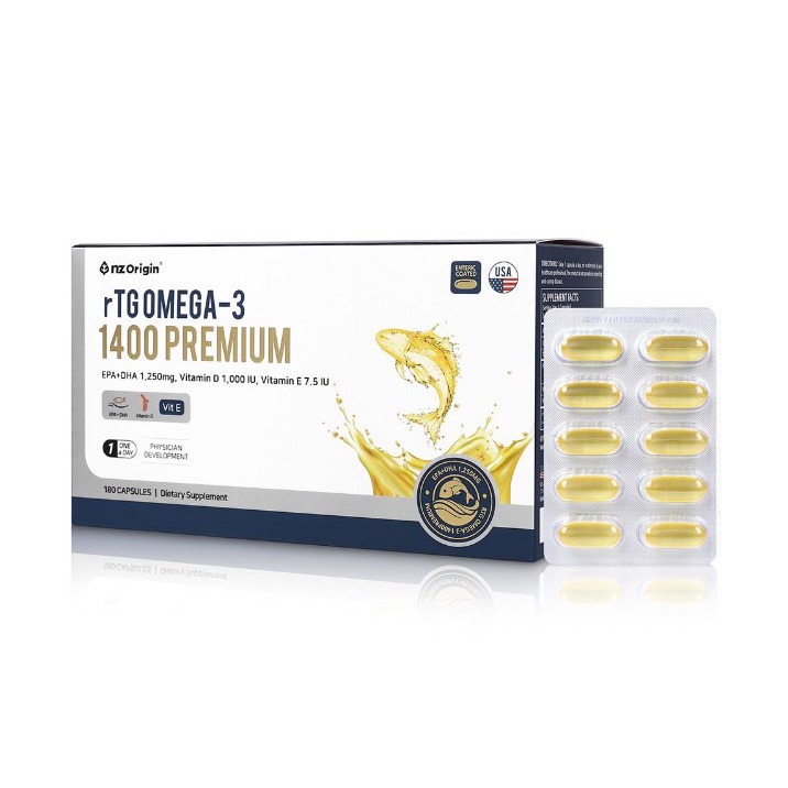 nz Origin rTG Omega-3 1400 Premium膠囊 180顆 魚油 - 米米荳荳的小窩 - iOPEN Mall