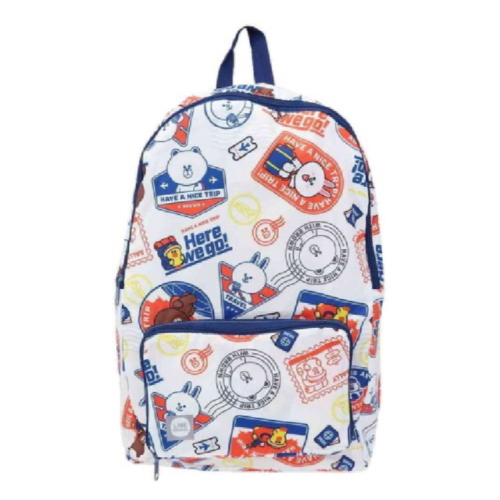 Line Friends 滿版塗鴉環保背包 - 日韓萌物代購 - iOPEN Mall