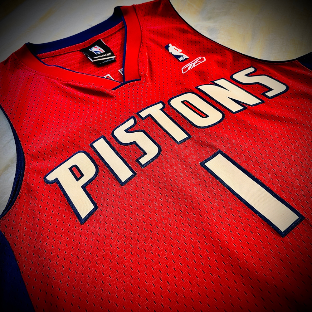 Chauncey Billups Detroit Pistons Alternate Reebok Sw SzL - JerseyMania ...