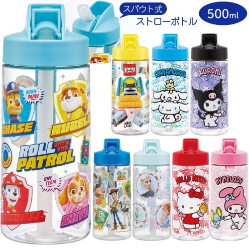 日本代購 skater 500ml 吸管式透明瓶身水壺 PSTB5 - S.C. 居家生活小舖 - iOPEN Mall