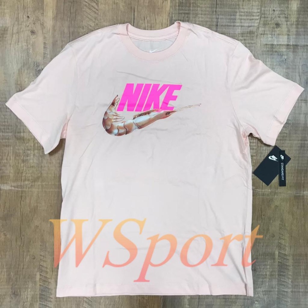 【WS】NIKE NSW FOOD SHRIMP TEE 男款 粉色 大蝦 運動 休閒 短T 短袖 DD1289-800 - WS ...