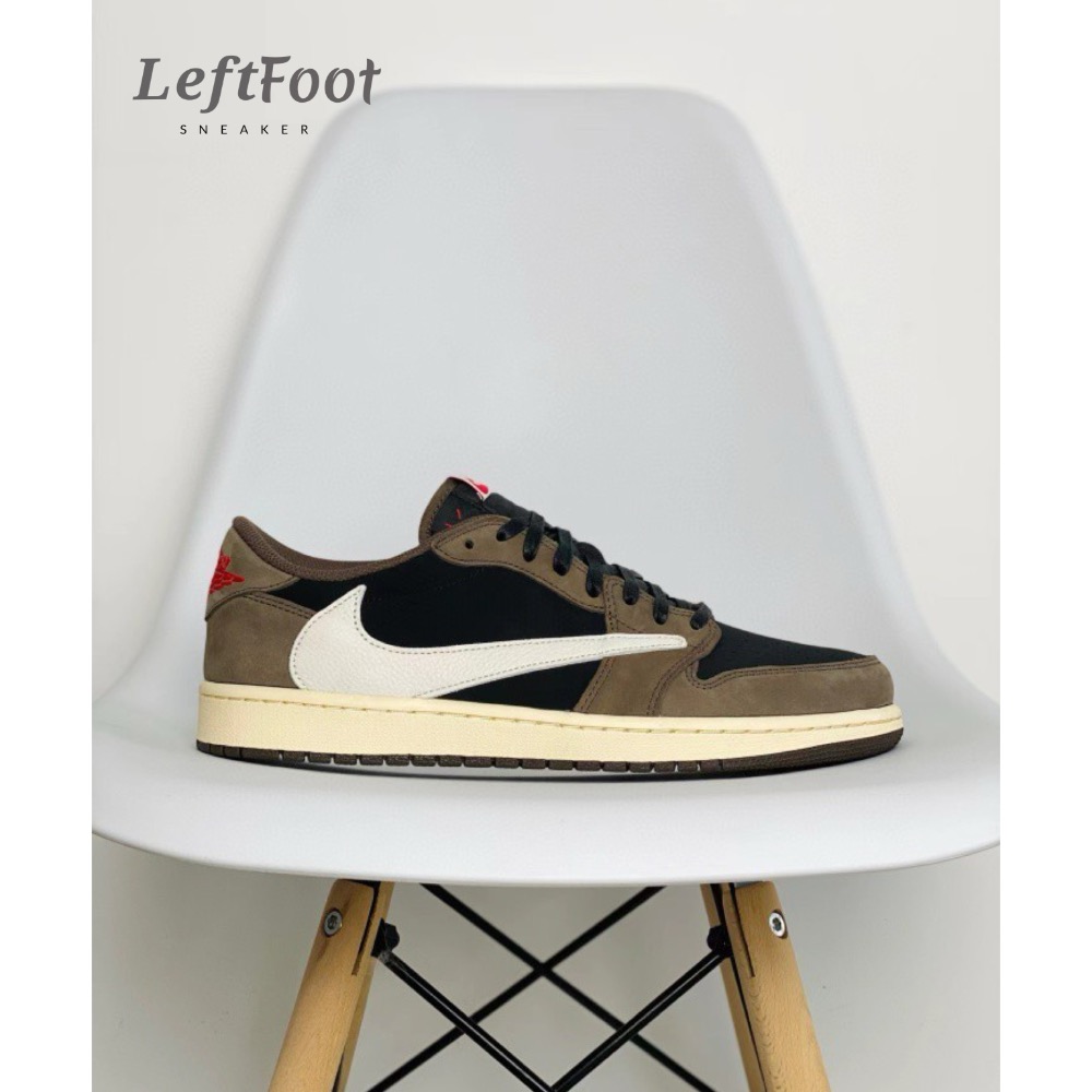Travis Scott x Air Jordan 1 AJ1 Low OG TS SP 咖啡色 深咖 倒勾 - LeftFoot 訂製鞋 ...