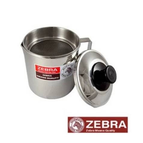 Zebra斑馬牌不鏽鋼濾油壺1L/12cm附濾網 原廠公司貨 SUS正304 新款上市不鏽鋼 濾網油壺 1000CC - 泡泡糖 ...