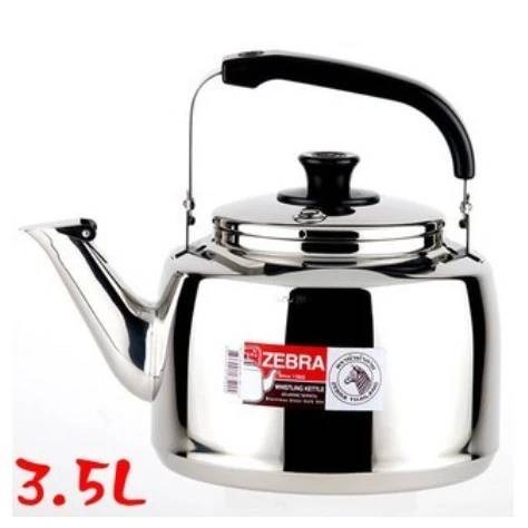 最新款 ZEBRA斑馬牌不銹鋼笛音壺3.5L ㊣304不鏽鋼茶壺 燒開水壺 泡茶壺 沖茶壺 - 泡泡糖 - iOPEN Mall