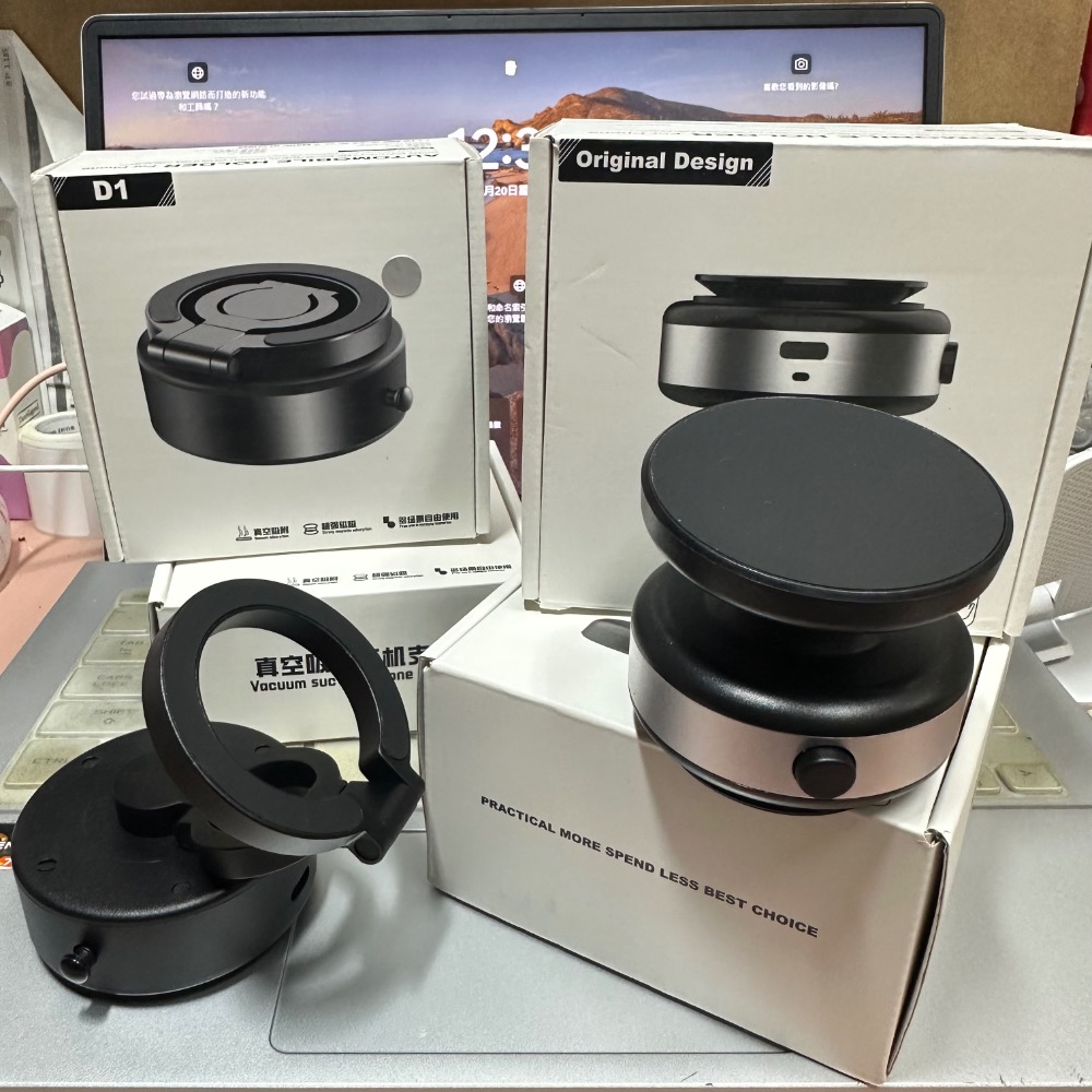 自媒體必備 ｜真空磁吸手機支架 延伸旋轉（左） /365度（右） - Women plus - iOPEN Mall