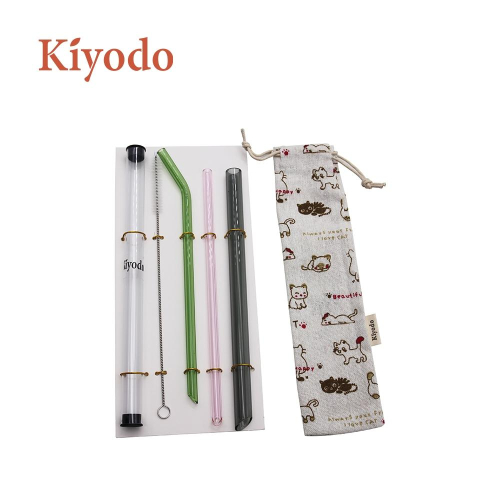 【Kiyodo】彩色玻璃吸管套裝組 - Kiyodo 官方旗艦店 - iOPEN Mall