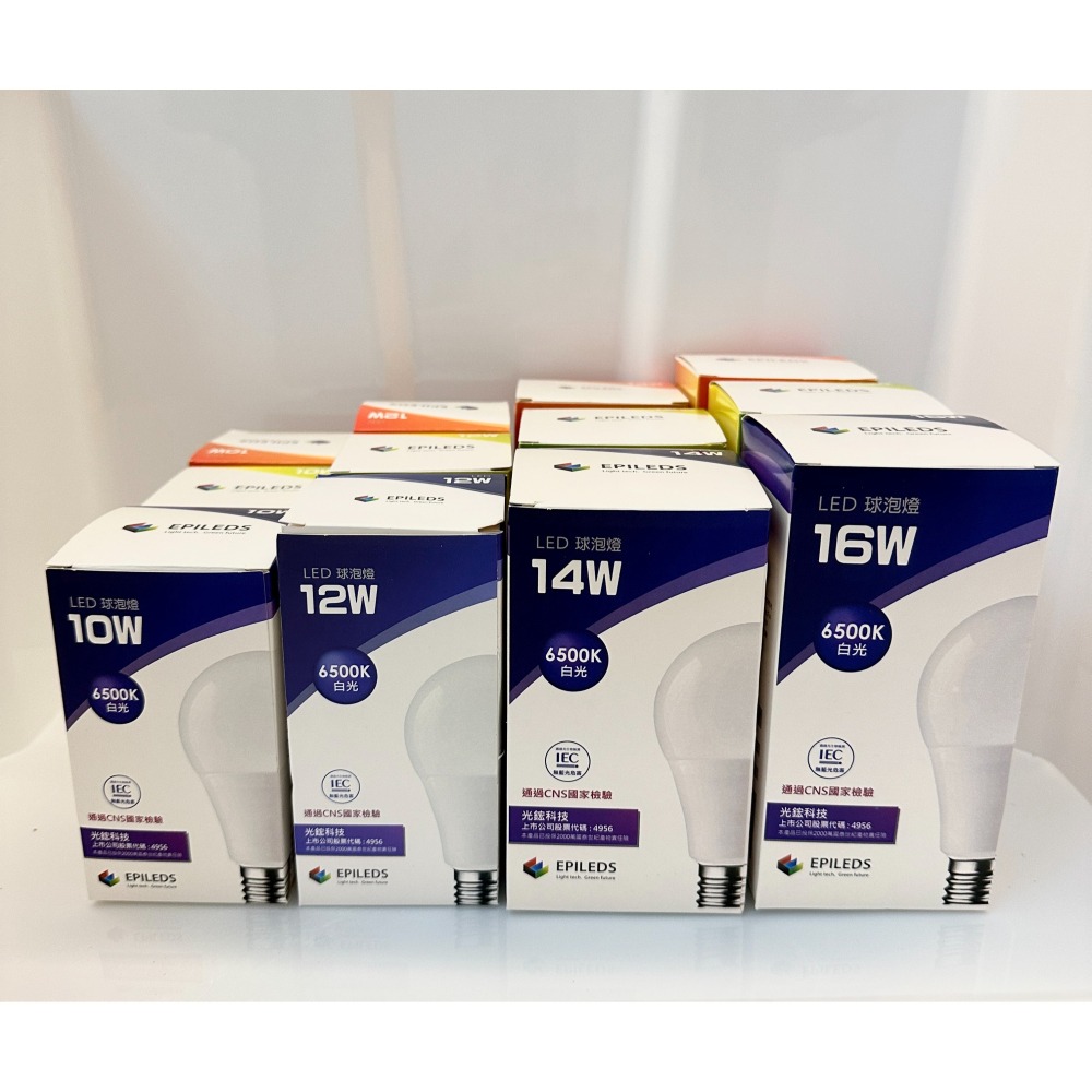 台灣LED E27省電燈泡 10W 12W 14W 16W 白光/黃光/自然光 適用110v-220v 全電壓 - 350賣場 - iOPEN Mall