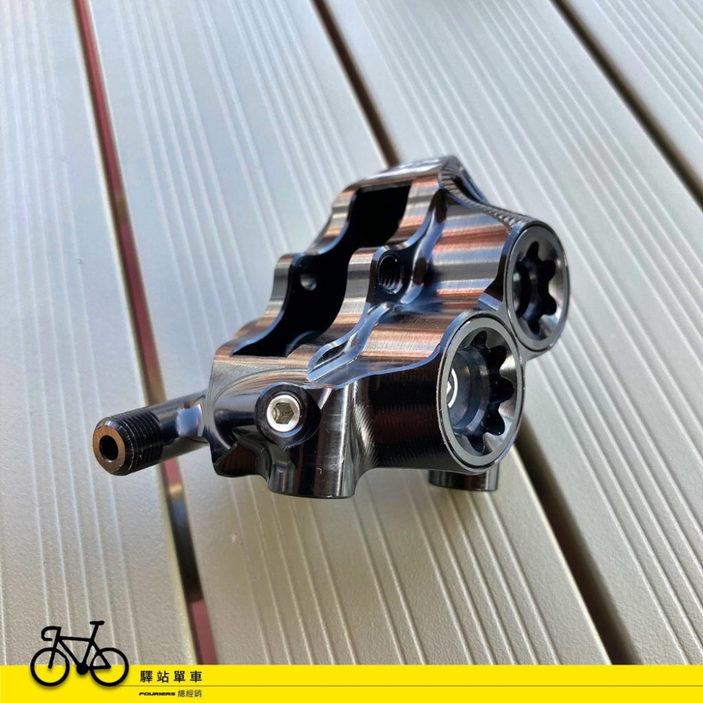 HOPE RX4 FLAT MOUNT SHIMANO 四活塞油壓碟煞卡鉗 礦物油版本 直瑣式卡鉗 黑色 - 驛站單車 - iOPEN Mall