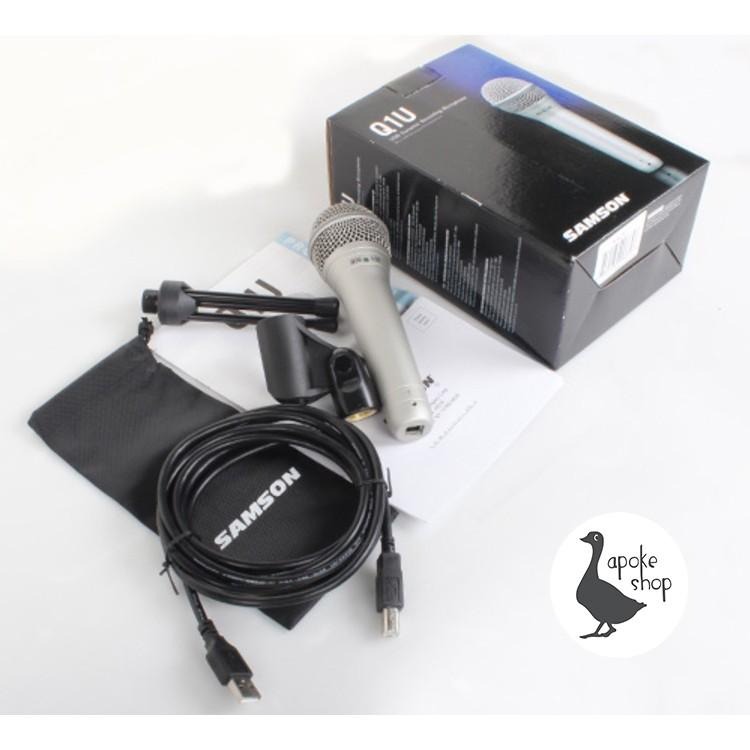 【阿婆K鵝】動圈式麥克風Samson Q1U USB meteor mic e205u c01u Q2U - Apokeshop 阿婆K鵝 ...