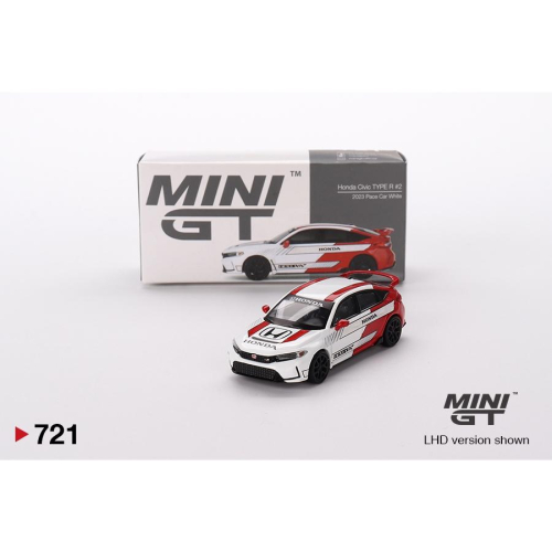 維克玩具 MINI GT 721 Honda Civic Type R #2 2023 Pace Car White - Vic維克玩具 ...