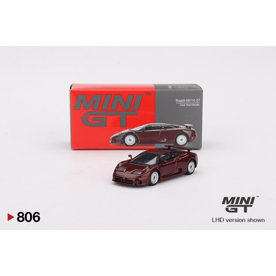 維克玩具 MINI GT 806 Bugatti EB110 GT Dark Red Metallic - Vic維克玩具 - iOPEN Mall