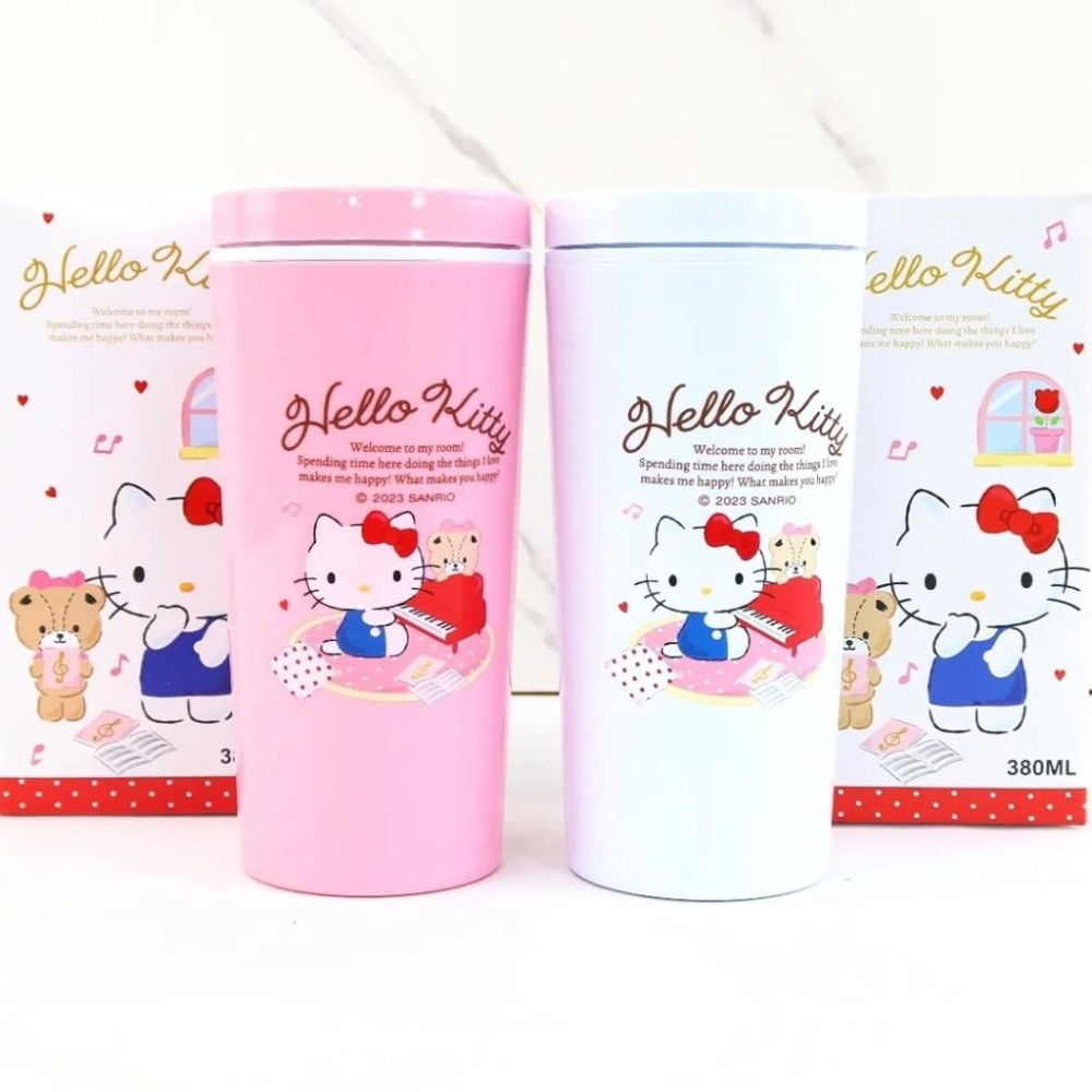 正版 Hello Kitty 380ml 雙層隨手杯 水杯 水壺 - 衣家家飾館 - iOPEN Mall