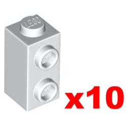 【小荳樂高】LEGO 白色 1x1x1 2/3 磚塊側帶2豆 轉向零件(10個)Brick 32952 6218841 - [小荳樂高專賣店 ...